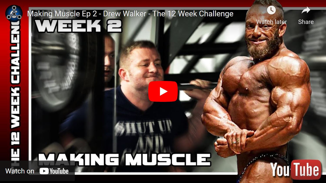 Making Muscle Ep 2 - Drew Walker - The 12 Week Challenge – Chemical Warfare